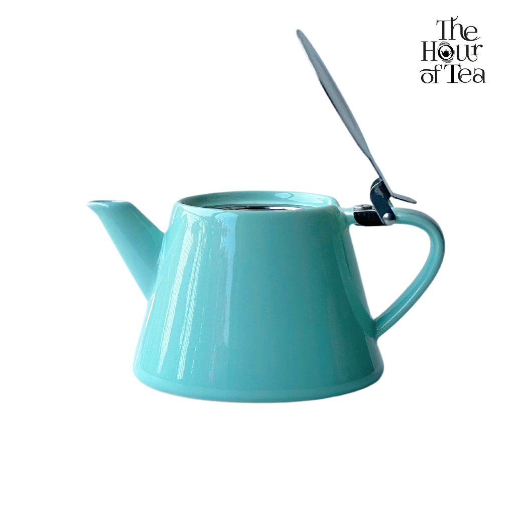 Tetera Turquesa Moderna - Cerámica - Con Infusor - 500 ml – The Hour of Tea