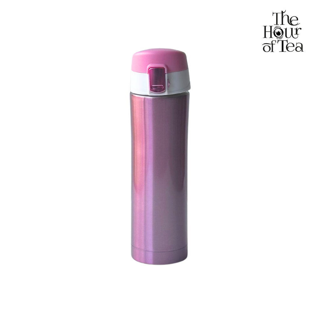 Termo Metalizado Rosa - 350 ml - Aluminio – The Hour of Tea