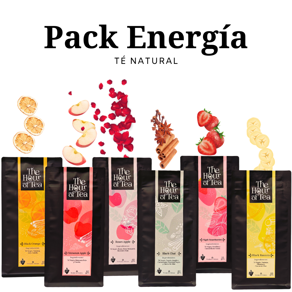 Pack de Té Energía Natural – The Hour of Tea